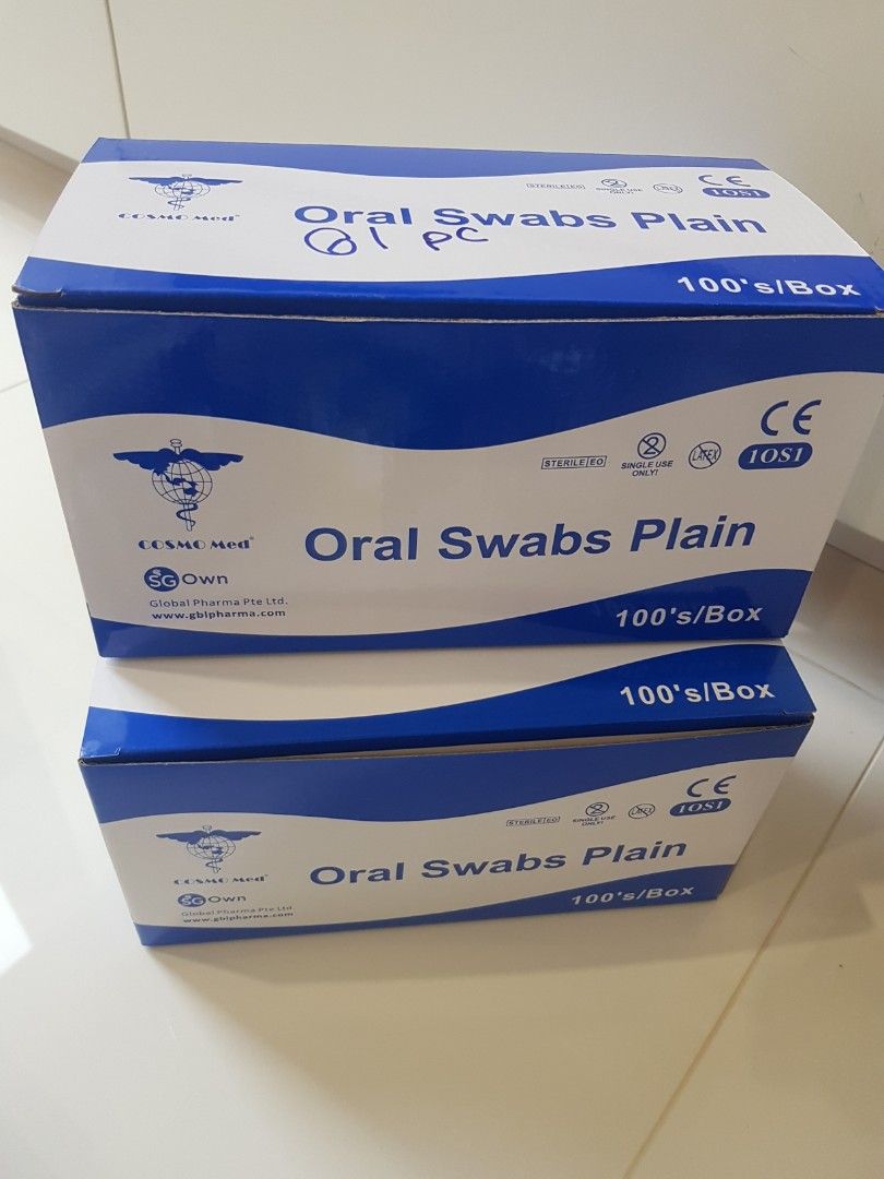 Cosmo med Oral swabs plain 161pc at $30, Health & Nutrition, Medical ...