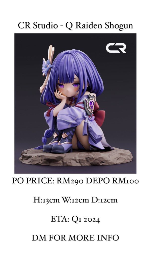 CR Studio - Q Raiden Shogun, Hobbies & Toys, Toys & Games on Carousell