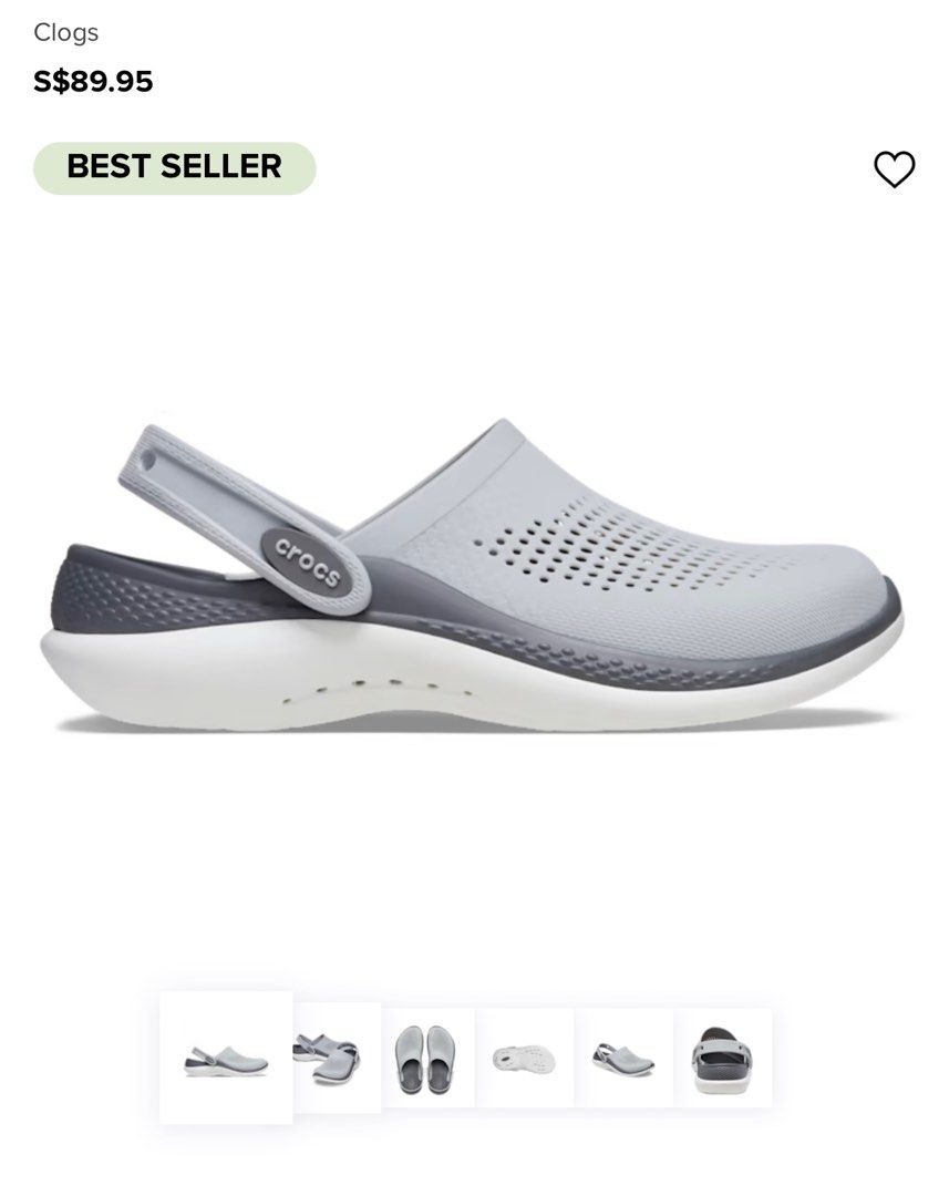 Crocs literide M6-W8, heel to toe length 24 cm, Men's Fashion, Footwear, Sneakers on Carousell