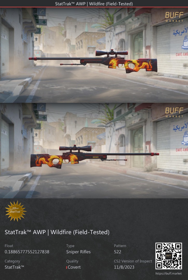 CS2/ CSGO AWP WILDFIRE (FT) STATTRAK, Video Gaming, Video Games, Others ...