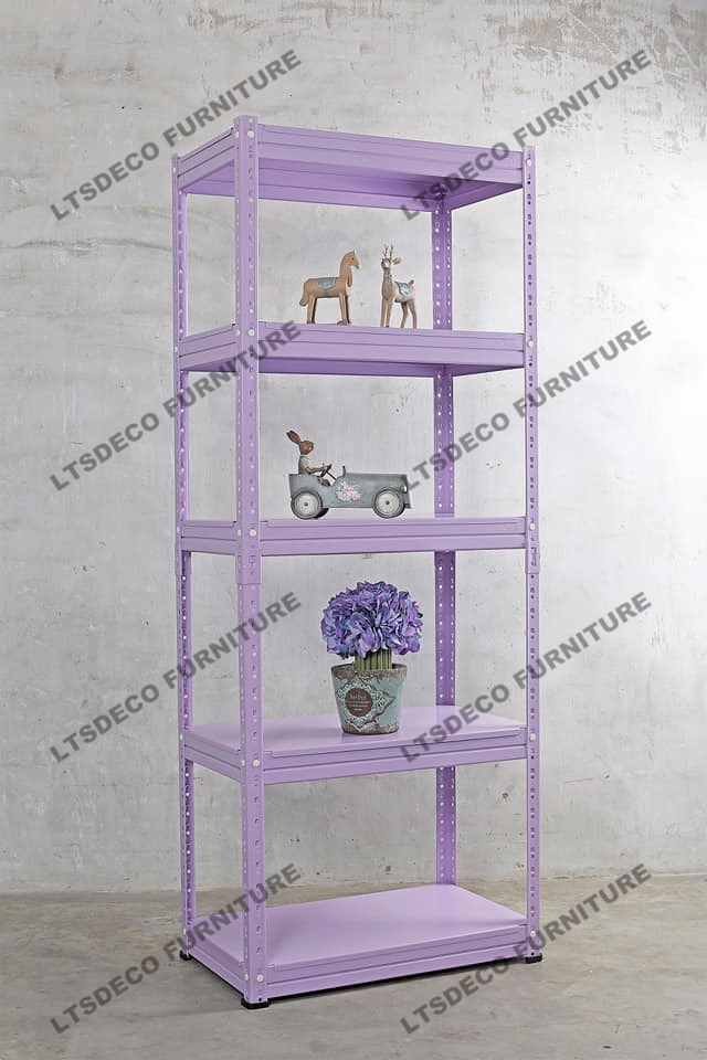 CUSTOMIZE 5 LAYERS PURPLE STEEL RACK HOME AND OFFICE FURNITURE ...