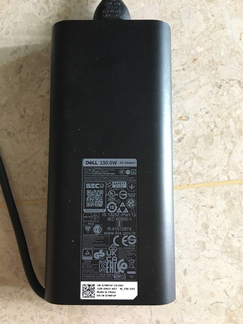 Dell USB type C - 130w power adapter, Mobile Phones & Gadgets, Mobile ...