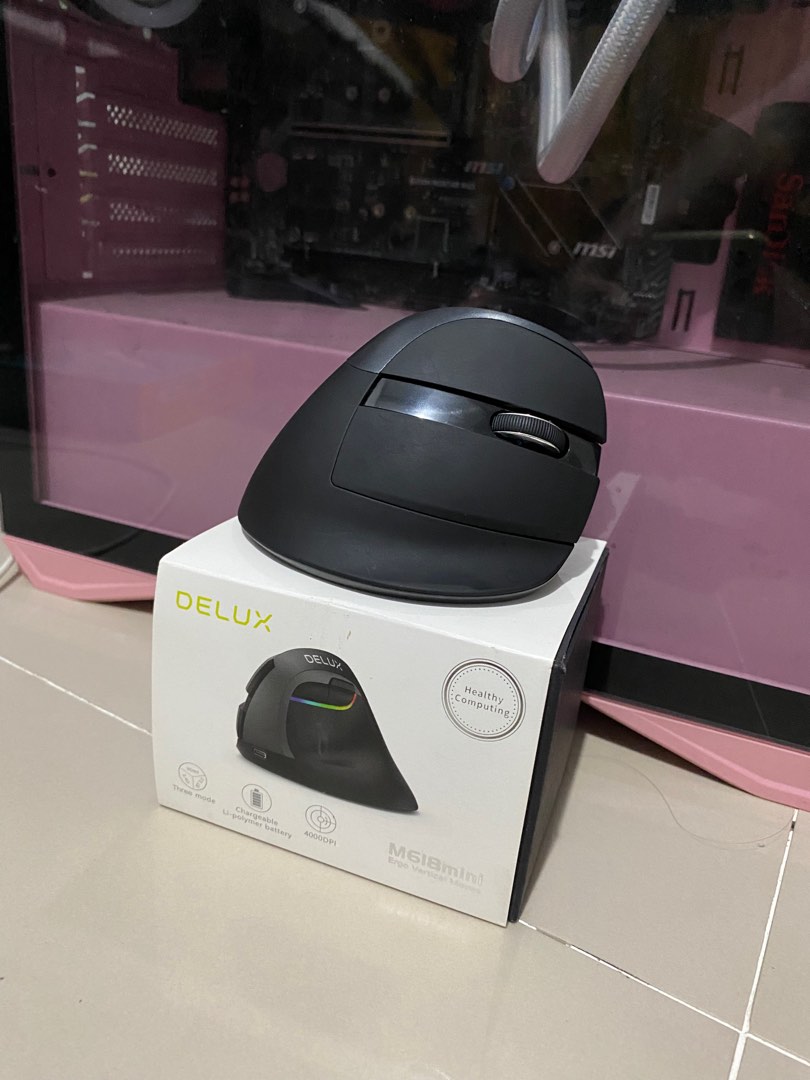 Delux Ergonomic Mouse, Computers & Tech, Parts & Accessories, Mouse ...