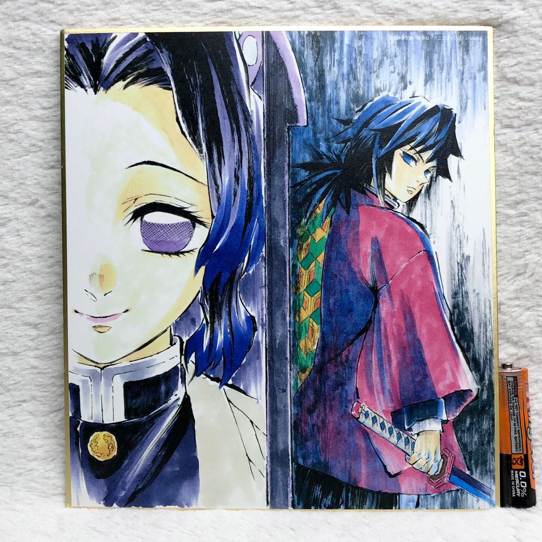 Demon Slayer Shikishi Board Shinobu Giyu Anime Merch, Hobbies & Toys ...