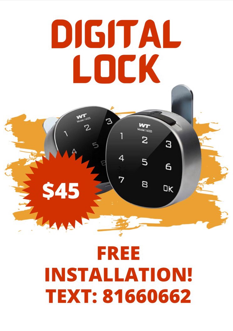 Digital lock for letter box (8 digit), Furniture & Home Living ...