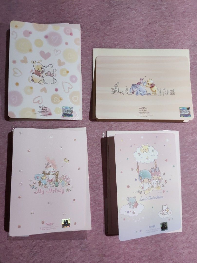 Disney & Sanrio Greeting Cards | Winnie the Pooh/ My Melody/ Little ...