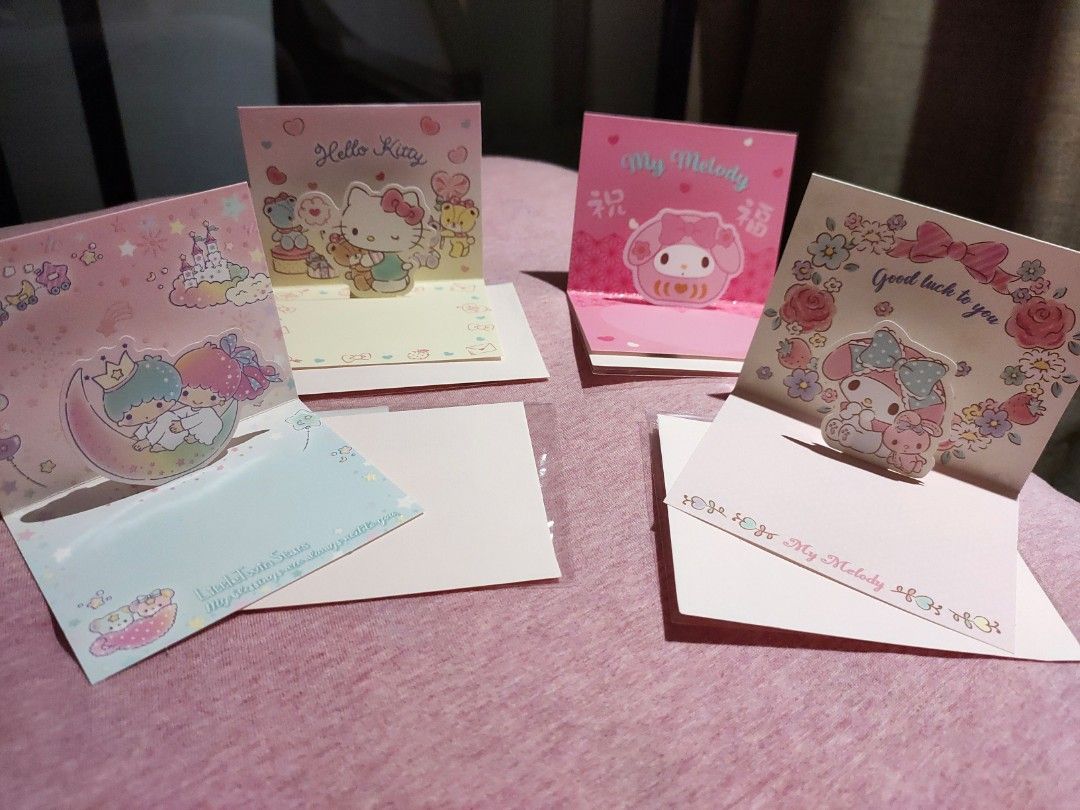 Disney & Sanrio Greeting Cards | Winnie the Pooh/ My Melody/ Little ...