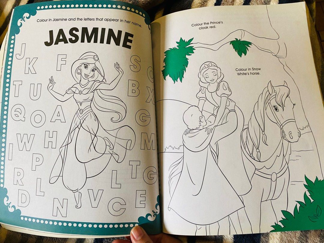 Disney Princess Color my World Activity Book, Hobbies & Toys, Books ...
