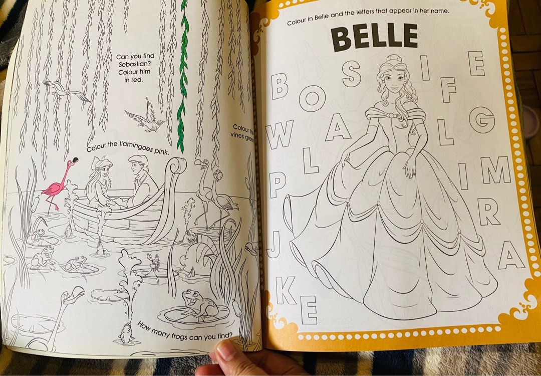 Disney Princess Color my World Activity Book, Hobbies & Toys, Books ...