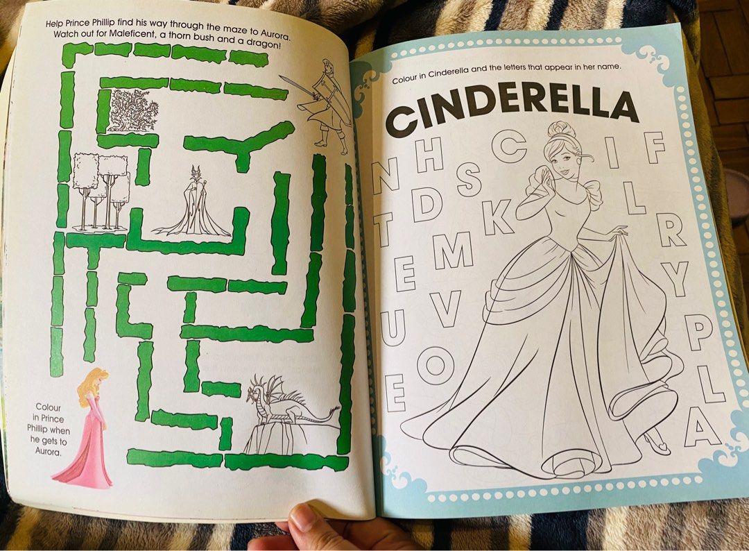 Disney Princess Color my World Activity Book, Hobbies & Toys, Books ...