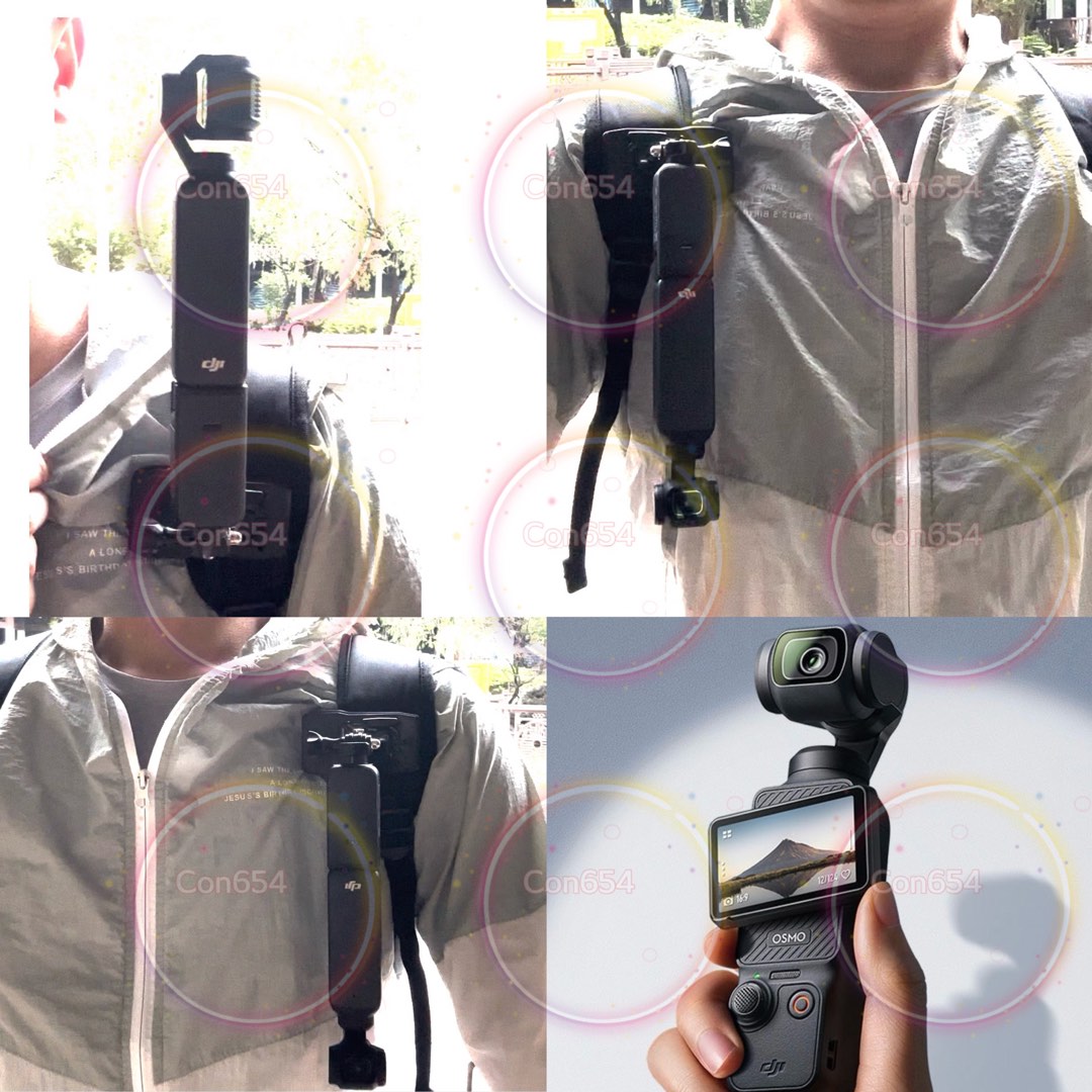 大疆DJI Osmo Pocket 3 Backpack Clip Shoulder Belt Mount can shoot upright ...