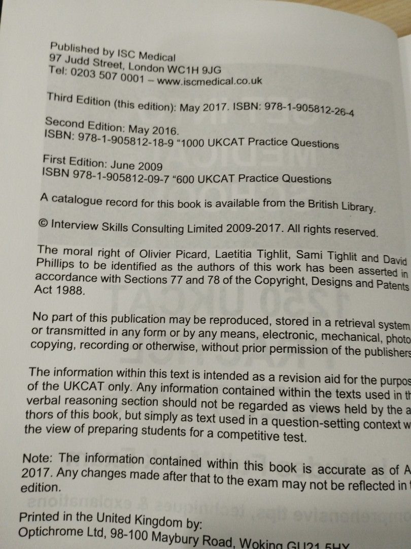 (ENG) Get Into Medical School : 1250 UKCAT Practice Questions Includes ...