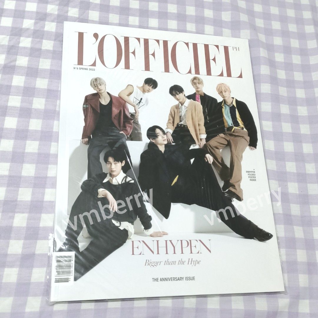 ENHYPEN L'Officiel Magazine PH Spring 2022 with Folded Poster, Hobbies ...