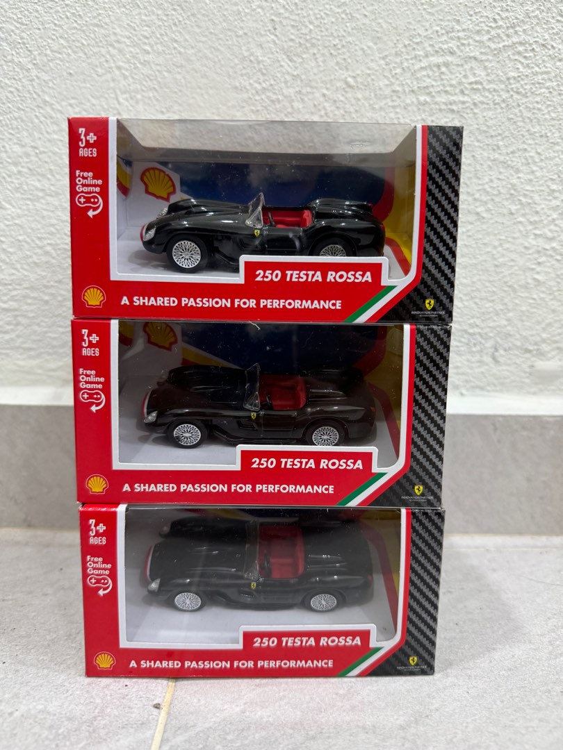FERRARI 250 TESTA ROSSA SHELL V POWER COLLECTION, Hobbies & Toys, Toys ...