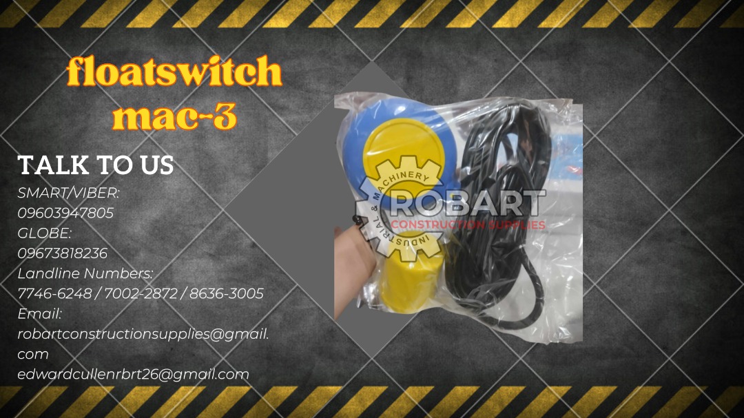 float switch mac-3, Commercial & Industrial, Construction & Building Materials on Carousell