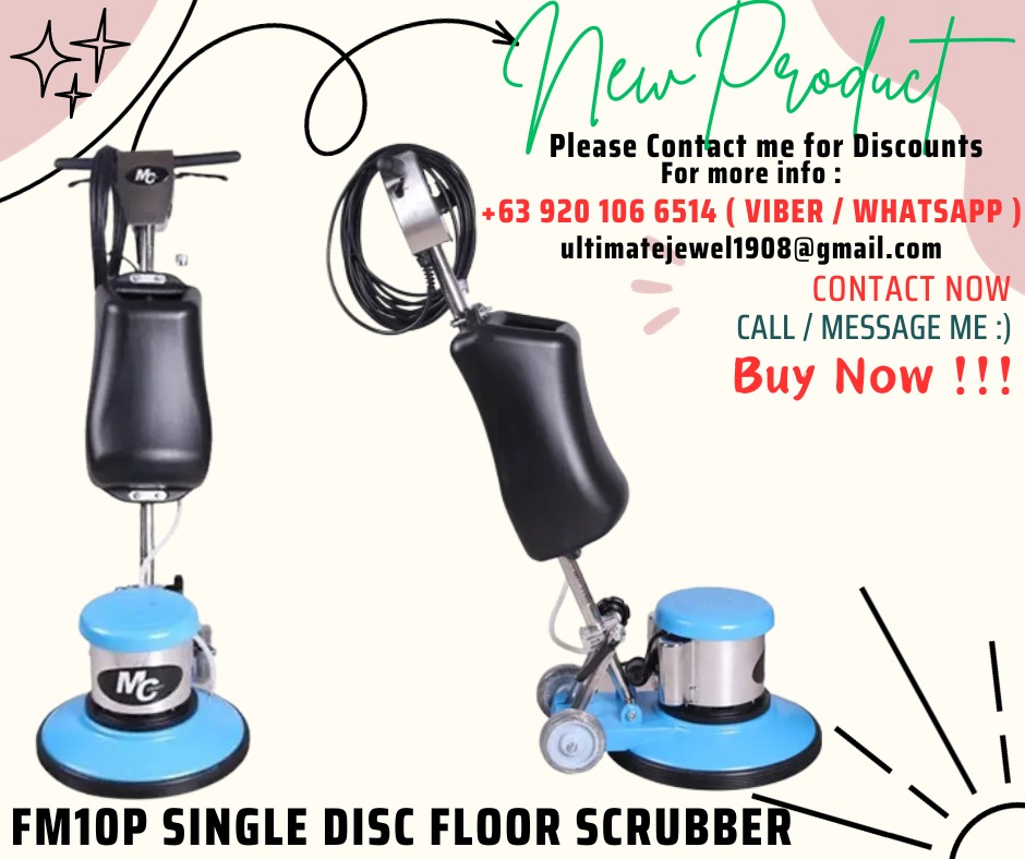 FM10P SINGLE DISC SCRUBBER ELECTRIC FLOOR SCRUBBER Speed Concrete ...