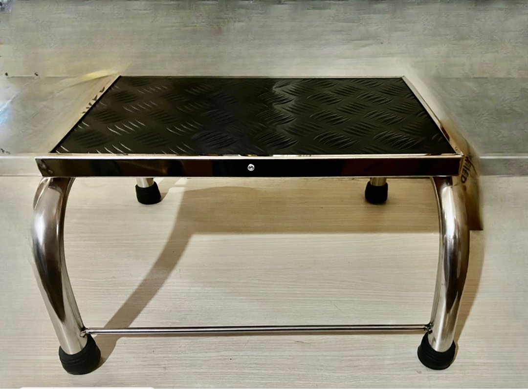 Foot Stool Single Step Stainless, Health & Nutrition, Assistive ...