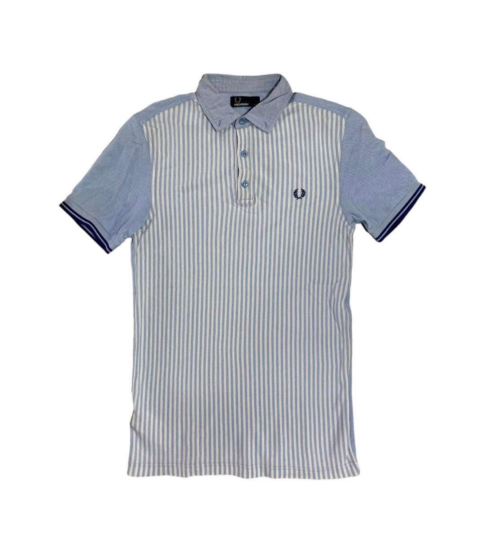 Fred Perry Blue Polo Shirt, Men's Fashion, Tops & Sets, Tshirts & Polo ...