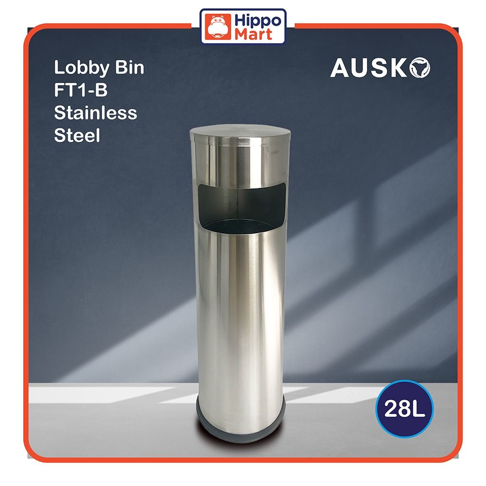 FT1B Lobby Bin, 28L, Lobby Bin, Dustbin, Trash Bin, Dustbin, Rubbish ...
