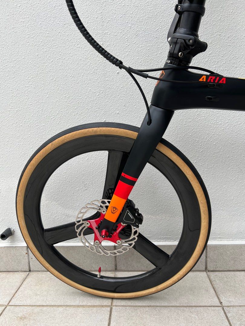 Fully modded Java Aria Carbon foldable Bifold bicycle bike Shimano ...