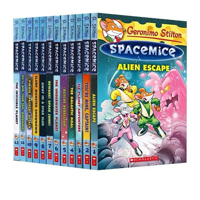 【現貨】Geronimo Stilton Spacemice 12 books 老鼠記者太空鼠/熱門英文童書, 興趣及遊戲, 書本 & 文具 ...