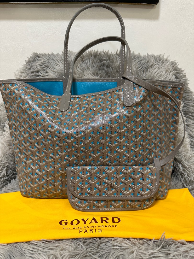 Goyard Blue and Grey Claire Voie Limited Edition PM Tote, Luxury, Bags ...