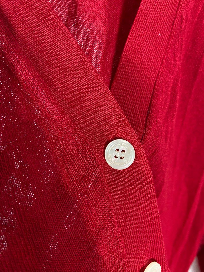 GU x Undercover - Shoulder Ribbon Knitted Cardigan, Women's Fashion ...