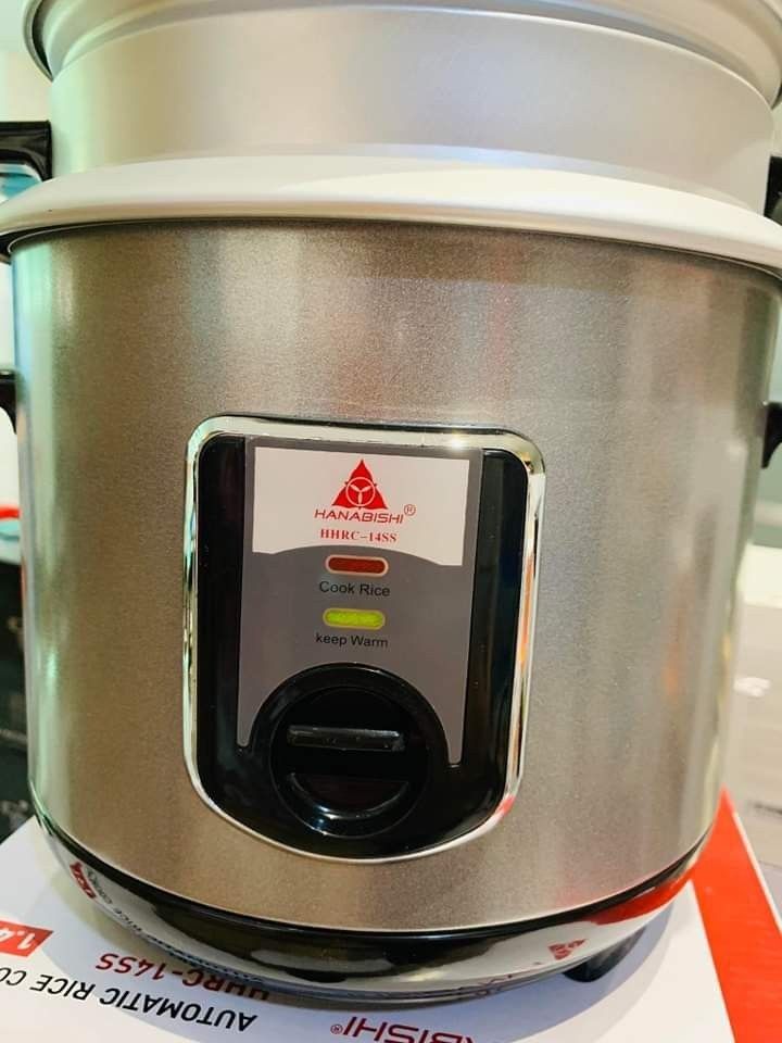 Hanabishi 1.4L Rice Cooker Silver HHRC-14SS, TV & Home Appliances ...