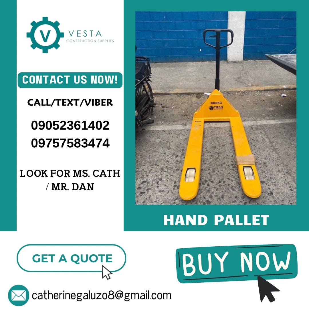Hand pallet, Commercial & Industrial, Construction Tools & Equipment on ...