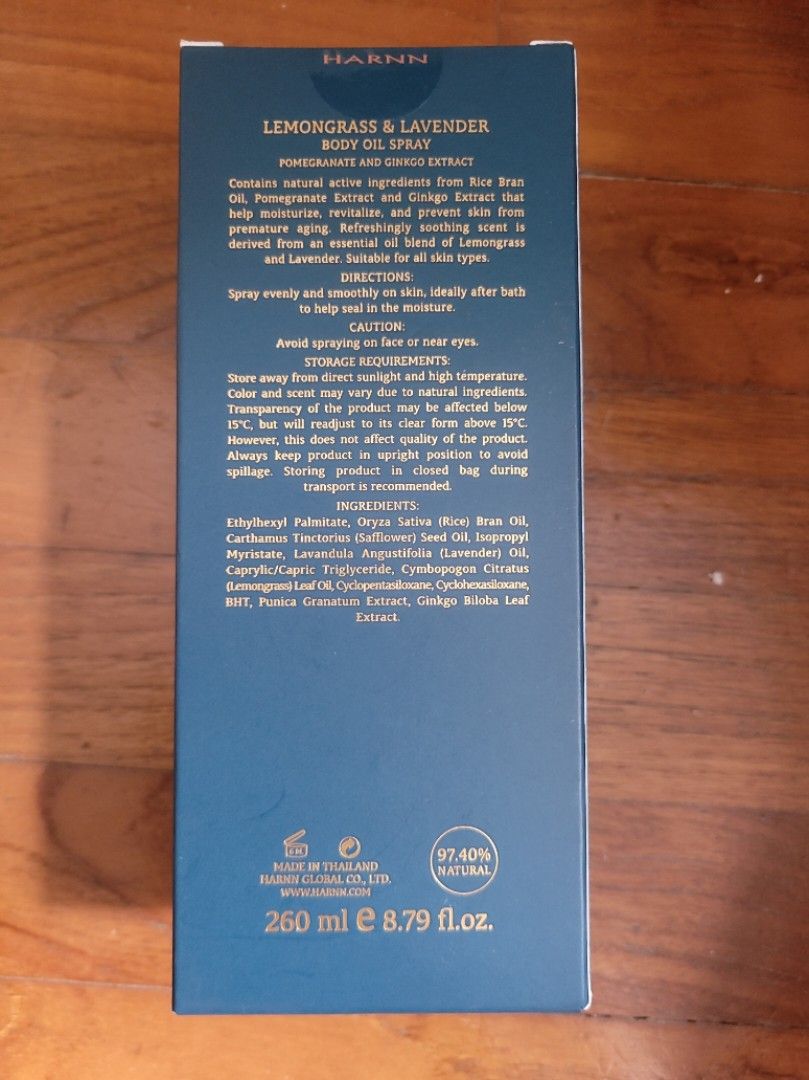 HARNN BODY OIL & MIST SPRAY, Beauty & Personal Care, Bath & Body, Body ...