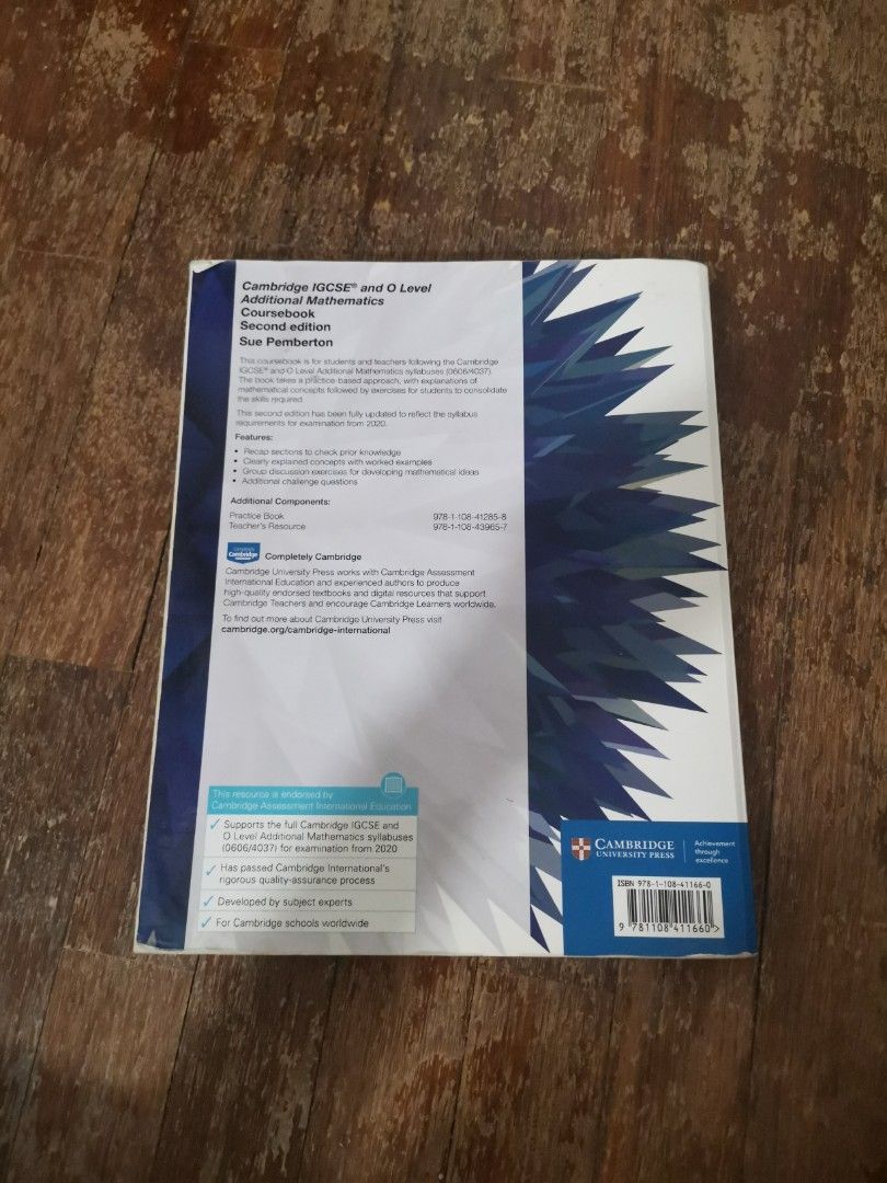 Igcse Additional Maths Textbook 2nd Edition Hobbies And Toys Books