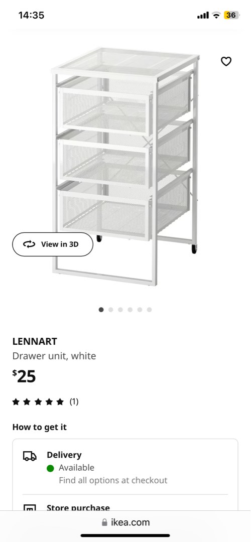 IKEA LENNART drawer, Furniture & Home Living, Furniture, Shelves ...