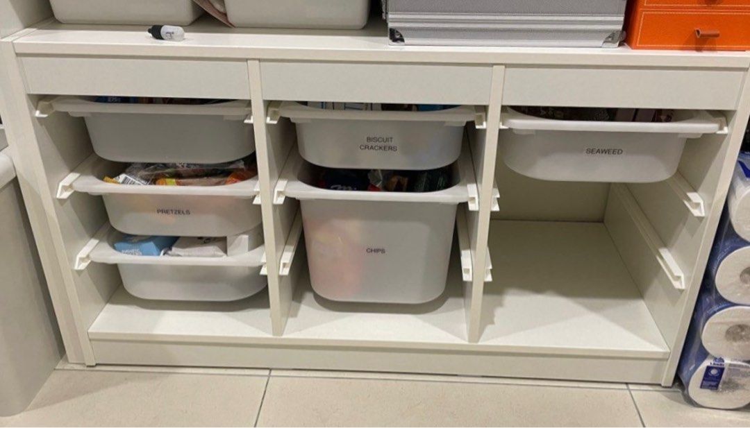 IKEA TROFAST Toy drawers, Furniture & Home Living, Furniture, Shelves ...