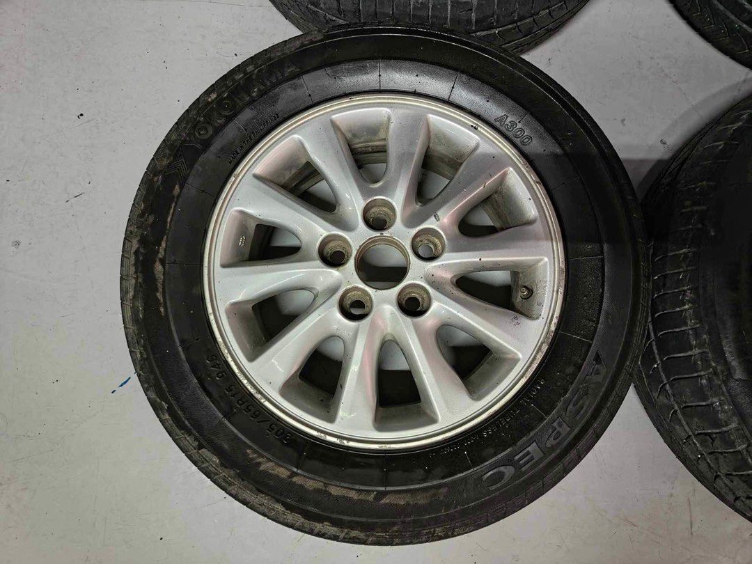 Innova stock mags and tires 15”, Car Parts & Accessories, Mags and ...