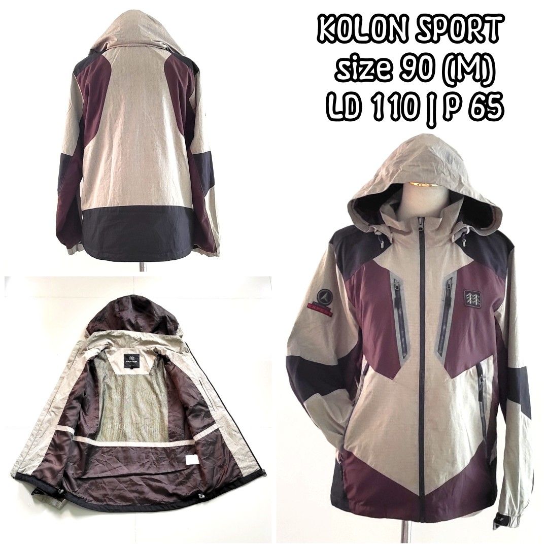 Jaket outdoor jaket gunung waterproof KOLON SPORT size 90 (M), preloved ...