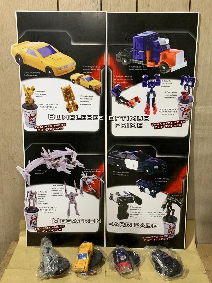 JOLLIBEE KIDS MEAL Transformers Toys Promo COUNTERTOP STANDEES, Hobbies ...