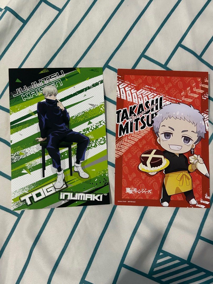 Jujutsu Kaisen toge inumaki post card and Tokyo revengers takashi ...