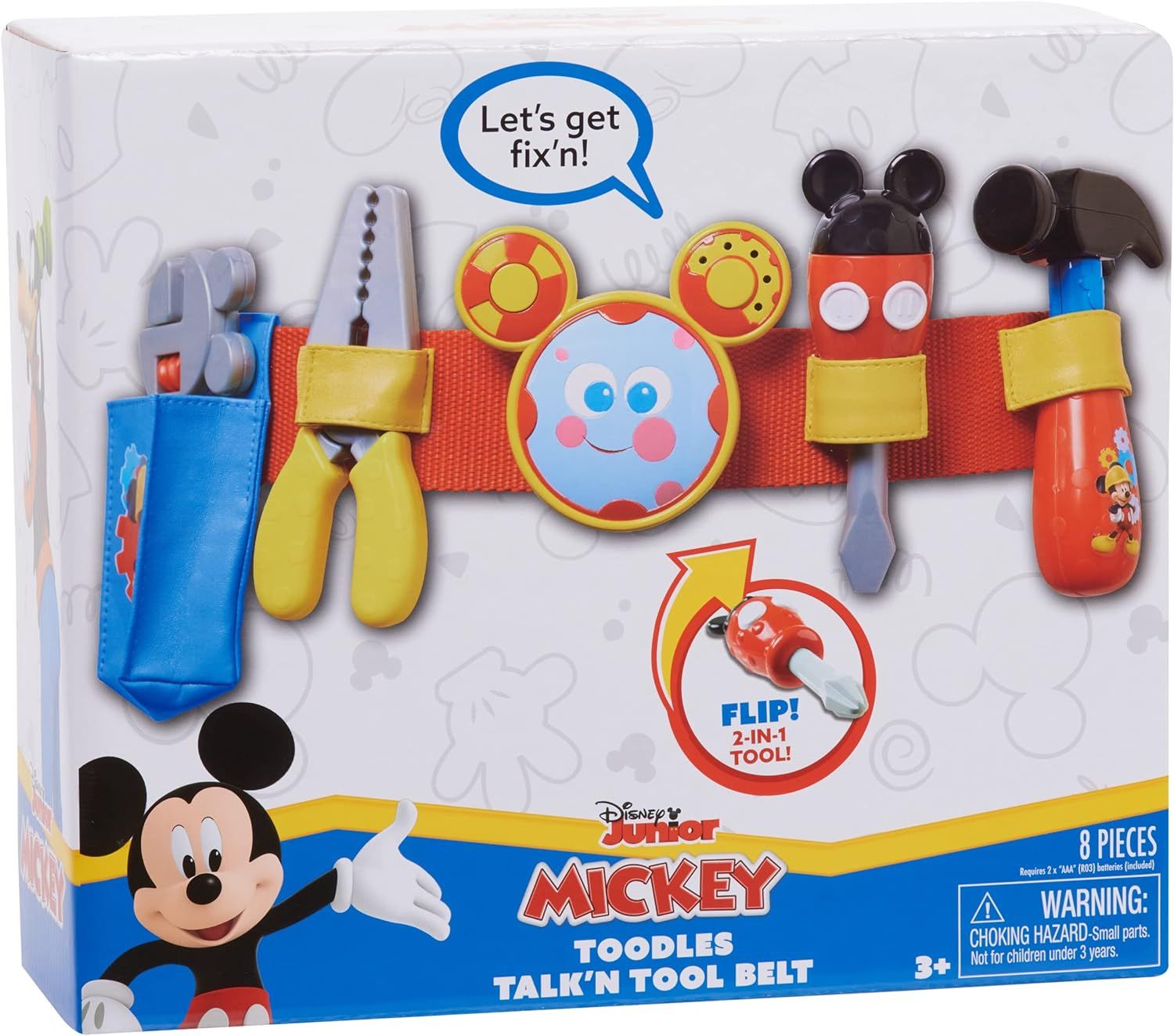 Just Play Disney Mickey Toodles Talk'n Toolbelt and Kids Play Tool ...