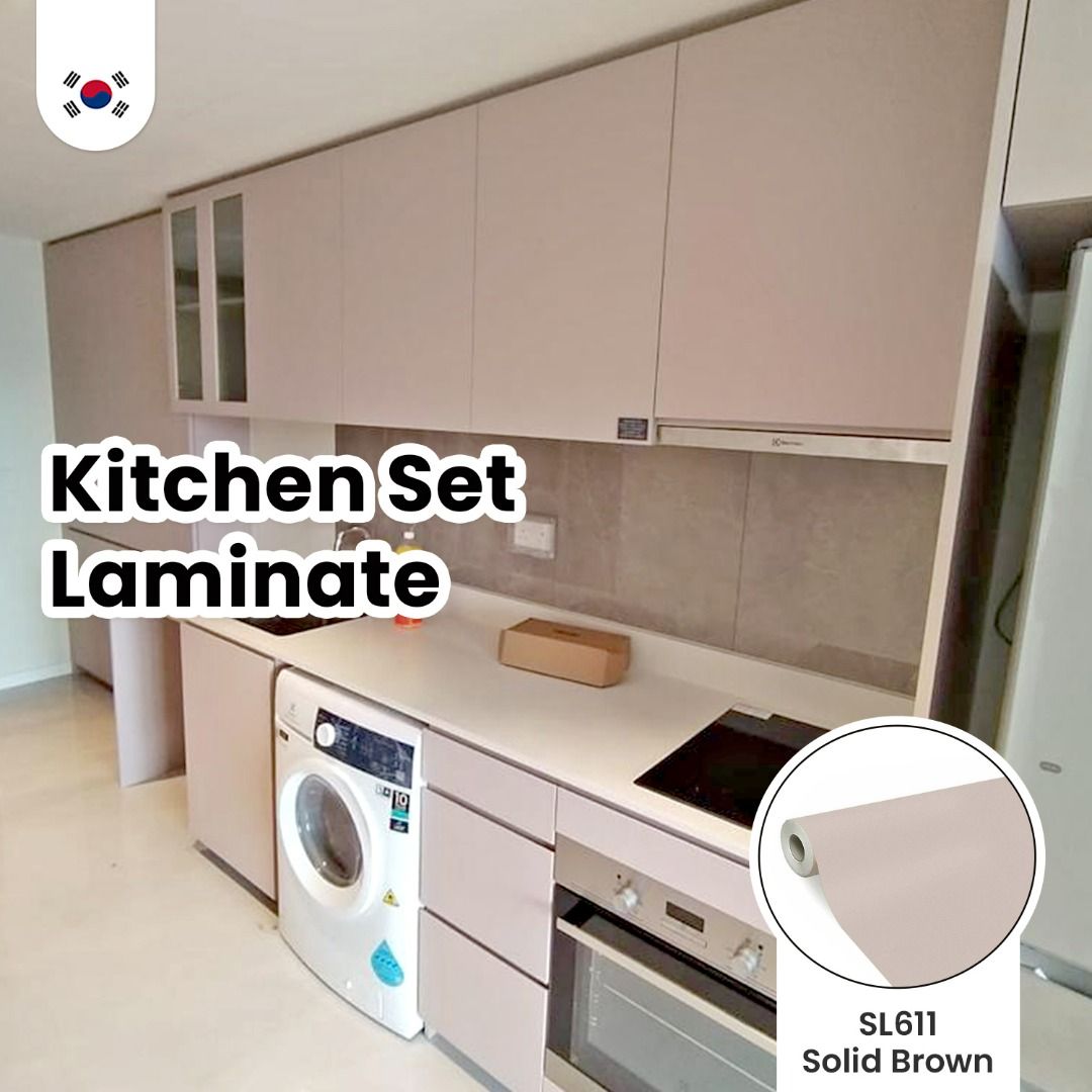 Kitchen Cabinet Laminate / Kitchen Set Laminate Install / Lamination ...