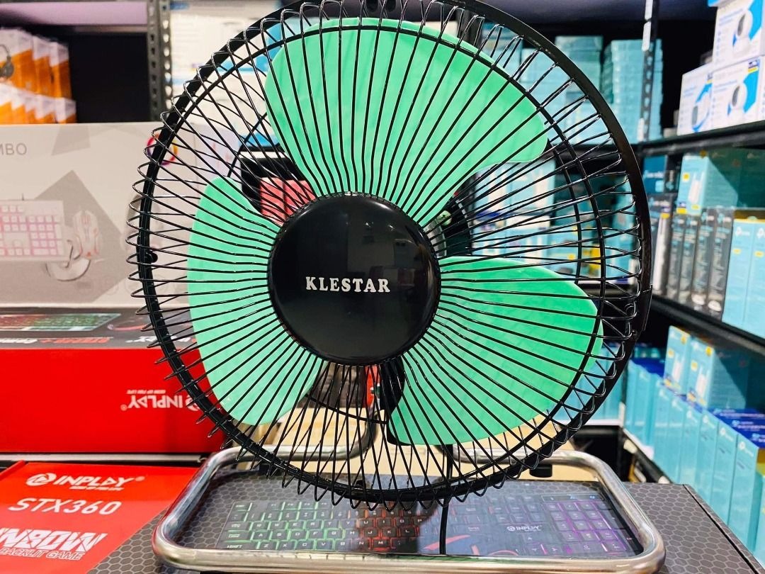 KLESTAR 10 Mini Ground Fan Plastic Blade Black GFP10, Furniture & Home ...
