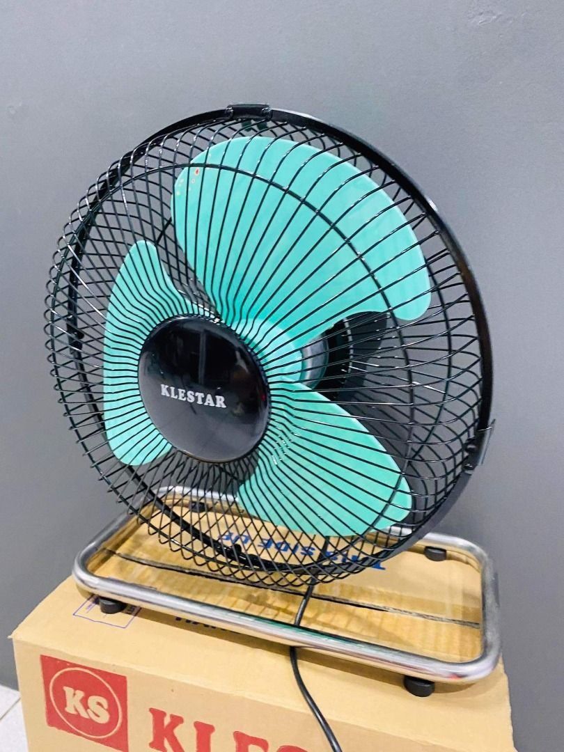 KLESTAR 10 Mini Ground Fan Plastic Blade Black GFP10, Furniture & Home ...