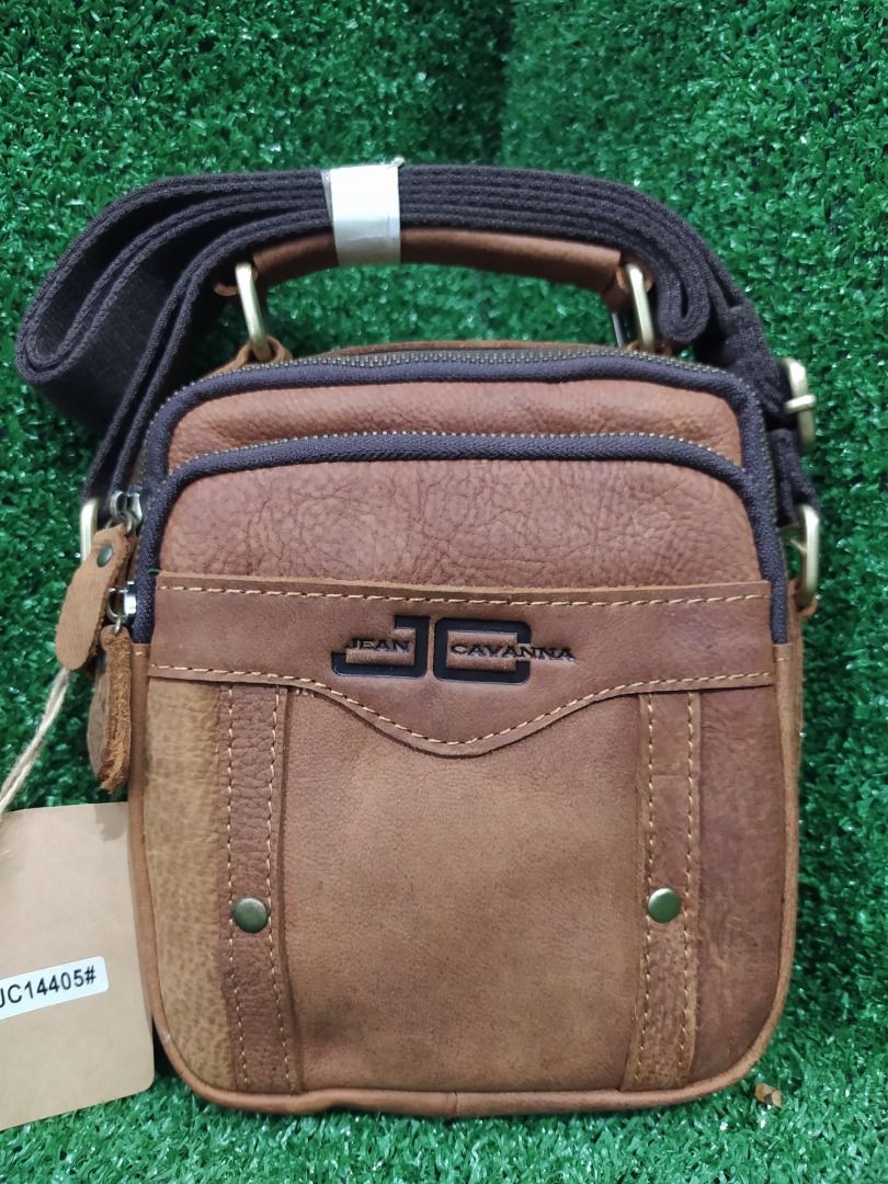 Leather Slim Bag JC, Men's Fashion, Bags, Sling Bags on Carousell
