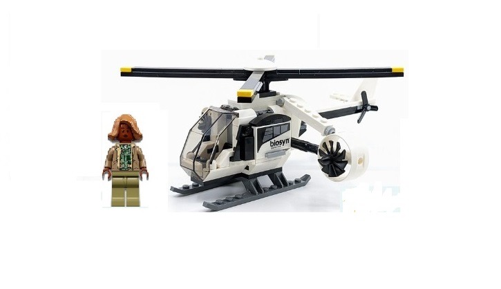 Lego Jurassic World Dominion Kayla Watts Minifigure with Helicopter ...