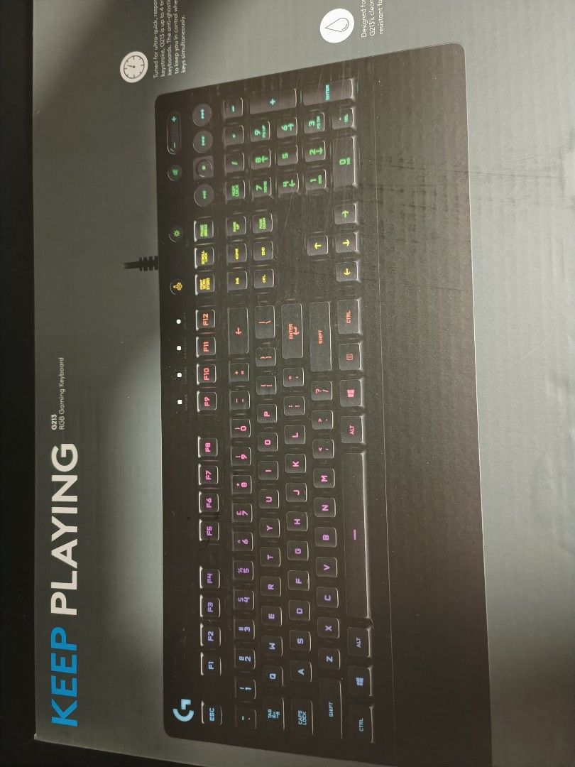 Logitech G213 RGB keyboard, Computers & Tech, Parts & Accessories ...