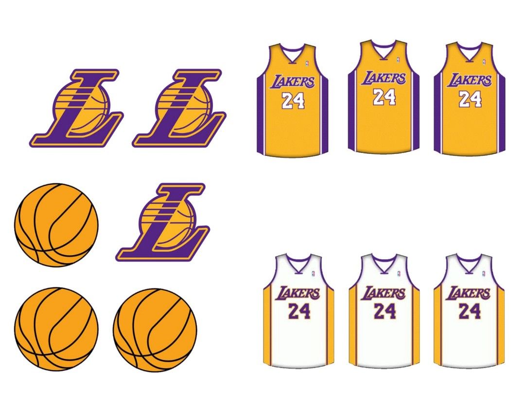 Los Angeles Lakers NBA Team Basketball Theme Birthday Party Banner ...