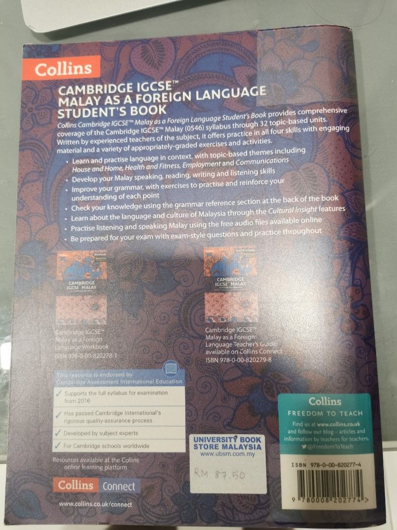 Malay foreign Language igcse textbook, Hobbies & Toys, Books ...