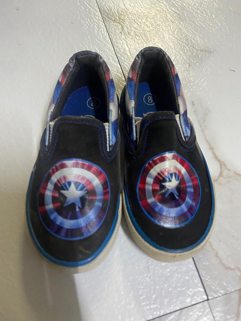Marvel Shoes Captain America, Babies & Kids, Babies & Kids Fashion on ...