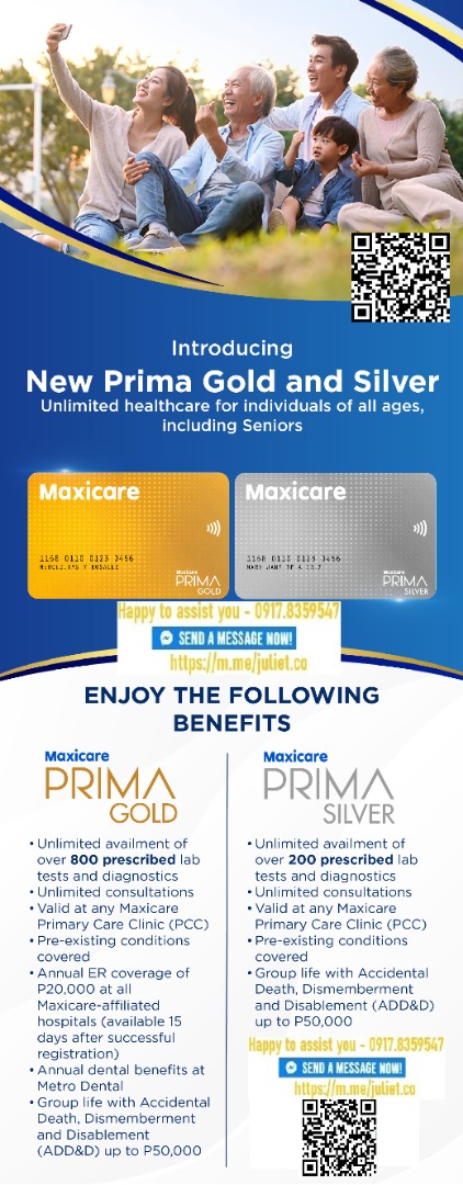 Maxicare PRIMA GOLD health card, Tickets & Vouchers, Store Credits on ...