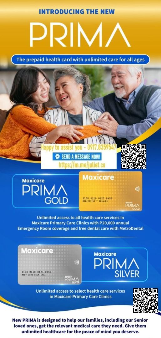 Maxicare PRIMA GOLD health card, Tickets & Vouchers, Store Credits on ...