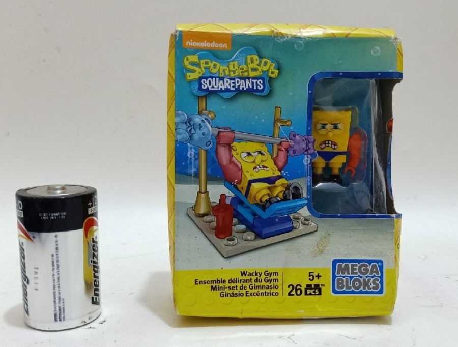 mega bloks spongebob wacky gym figure rare, Toys & Collectibles, Mainan ...